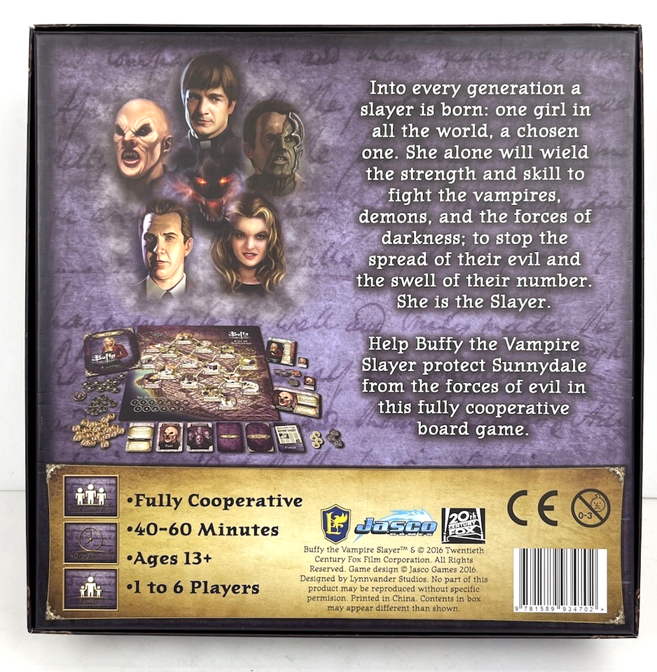 Buffy the Vampire Slayer The Board Game 2016 by Jasco | eBay