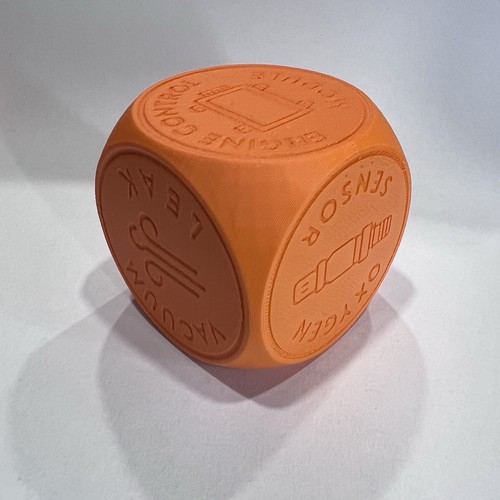 Novelty Check Engine Light Diagnostic Dice - Orange | eBay