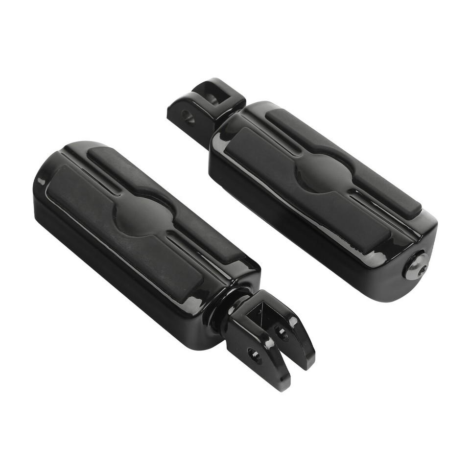 Black Front Rider Footrests Foot Pegs Fits For Harley Low Rider Street ...
