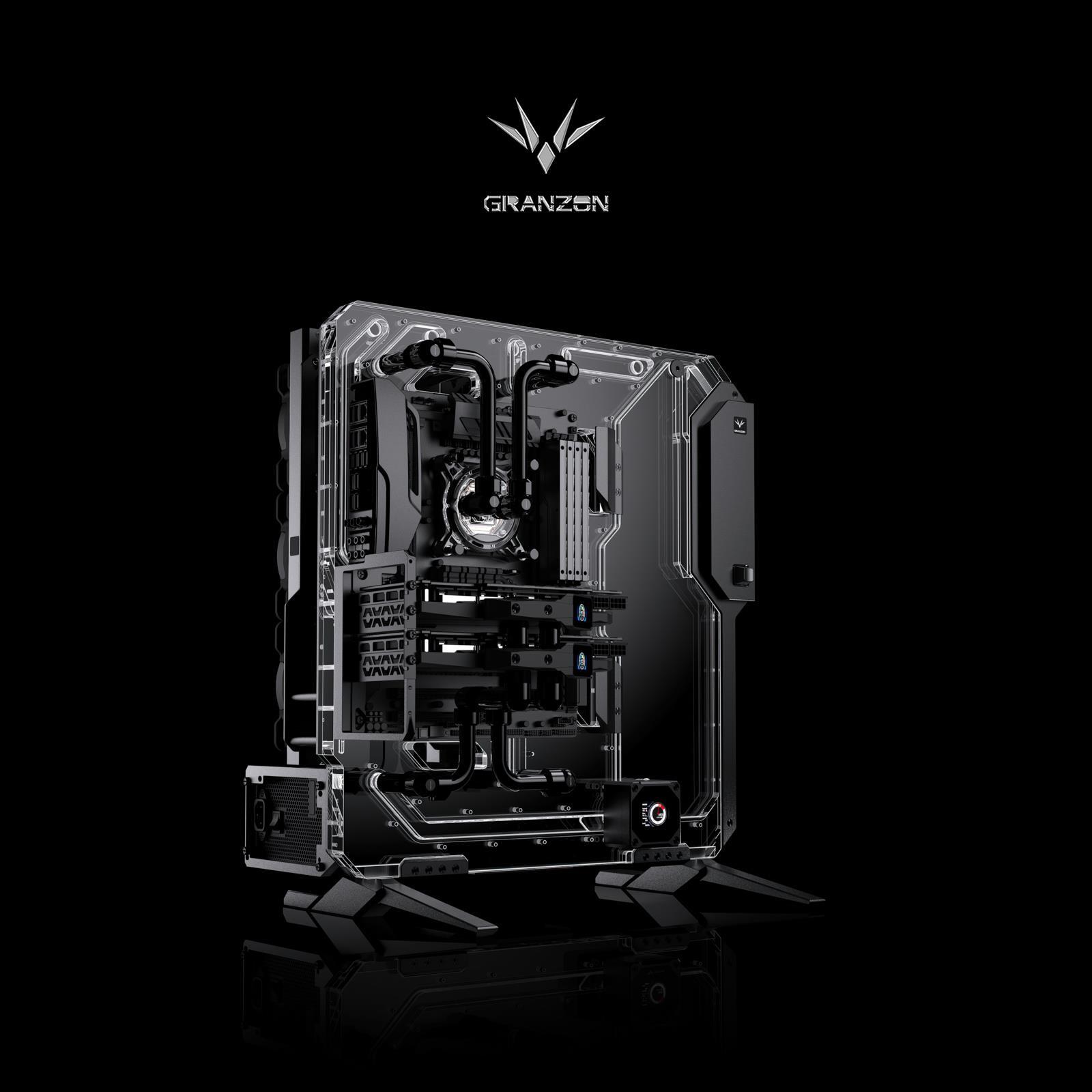 Granzon G20 Open Frame Chassis Distro Plate Water Cooling Case Chassis ...