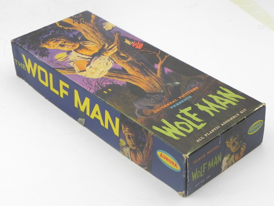 Aurora Wolfman Kit Wolf Man Monster Ref. 423 Plastic Kit W/Box USA 1962 ...