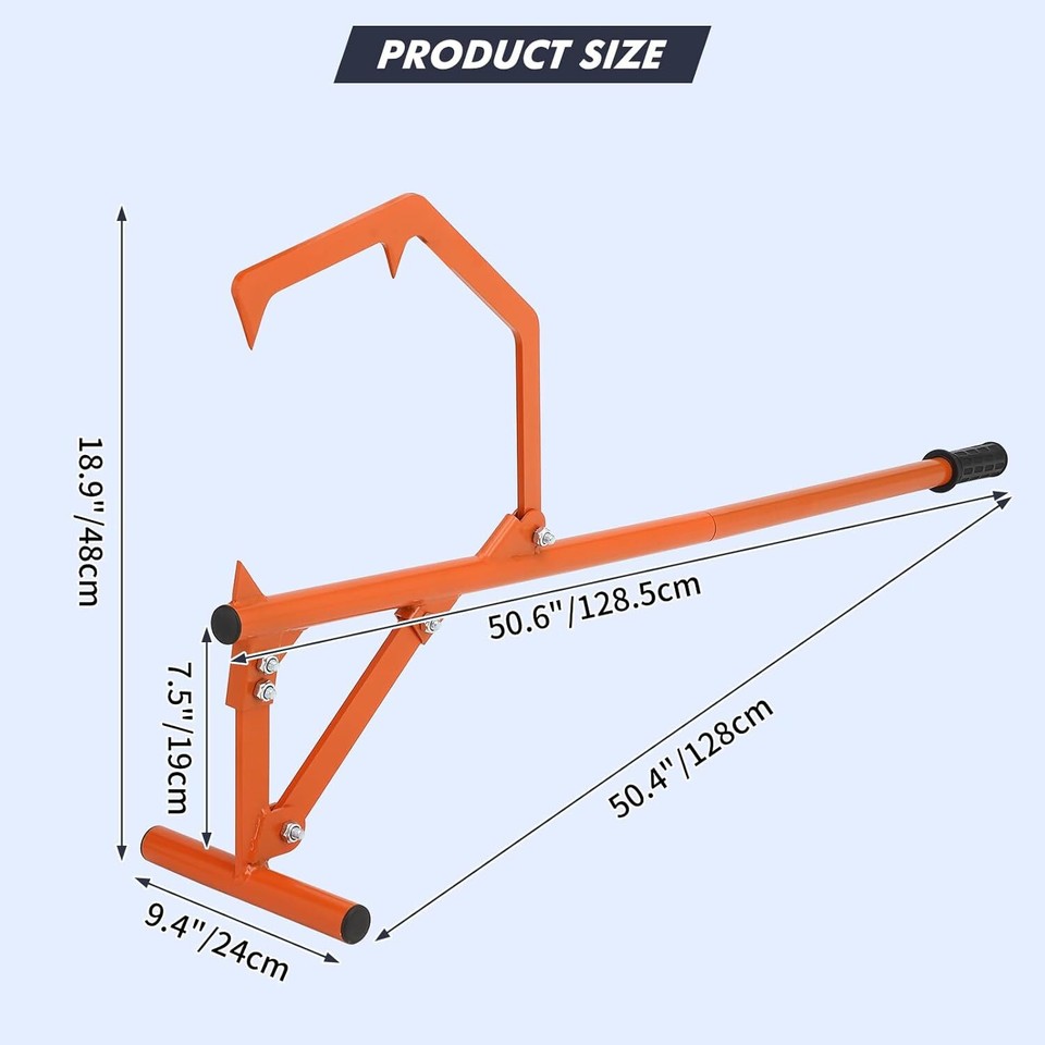 51" Steel Timberjack Timber Jack Tool Log Lifter Roller Log Cant Hook ...