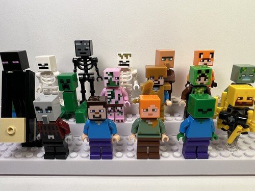 Lego Minecraft Minifigures Lot (You Choose!) Steve Alex Creeper Zombie ...