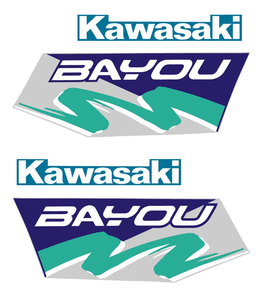 1988 2006 Kawasaki Bayou 220 Decal Graphics Emblem Pattern Plastic ...