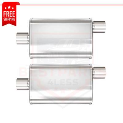 MagnaFlow 13259 4" X 9" Oval Center/Offset XL Multi-Chamber Mufflers ...