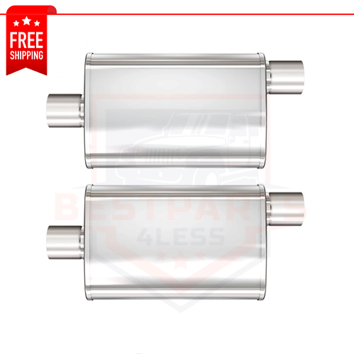 MagnaFlow 13259 4" X 9" Oval Center/Offset XL Multi-Chamber Mufflers ...