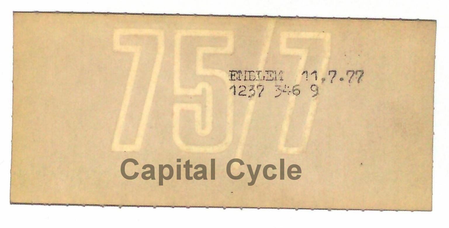 BMW R75/7 R75 Sticker NLA Rare White Battery Decal Emblem Adhesive | eBay