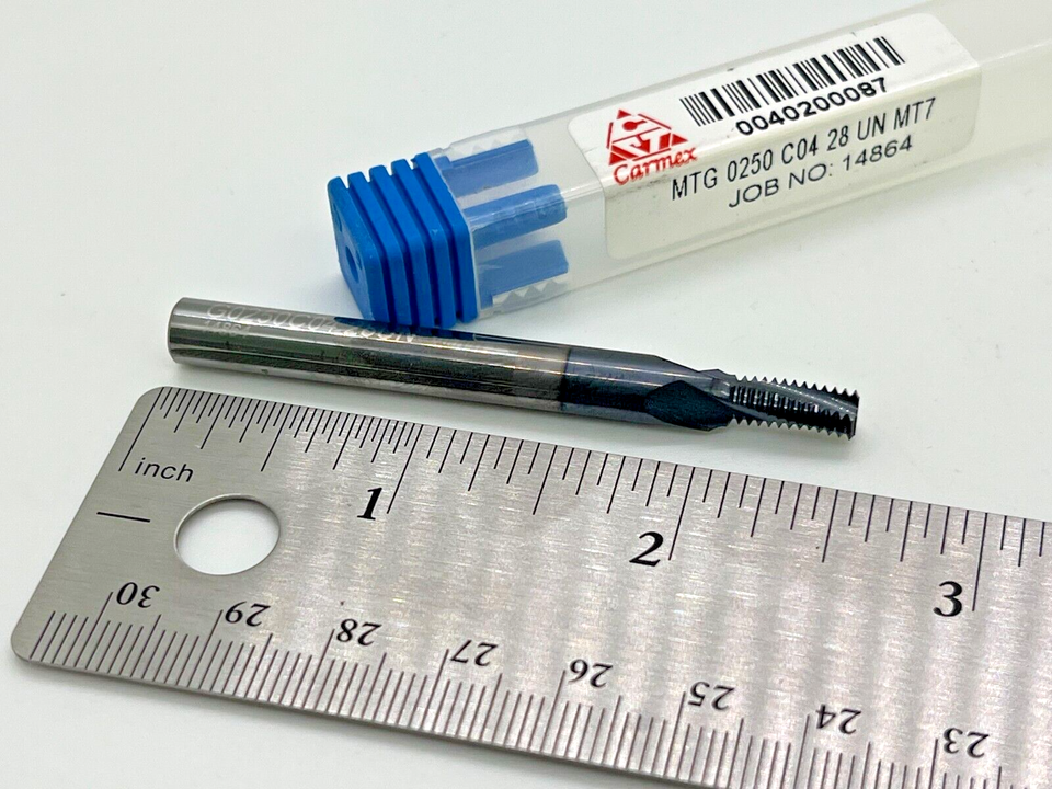 CARMEX New Solid Carbide Thread Mill - MTG 0250 C04 28 UN MT7 | eBay