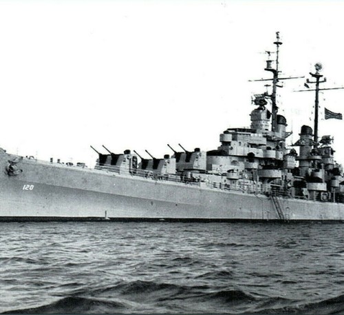 USS Spokane CL-120 CLAA-120 AG-191 Naval Ship Vessel Vintage Postcard ...