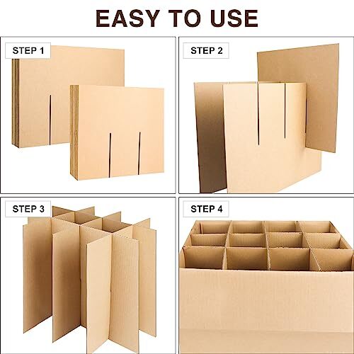 6 Sets Glass Divider Kits for Moving, Dish Packing Moving Boxes Kitchen ...