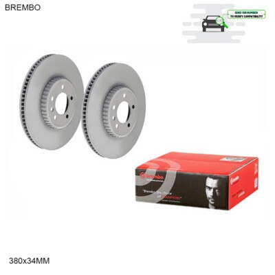 LAND ROVER FRONT BRAKE DISC SET x2 RR SPORT RANGE DISCOV 5 DEFENDER ...