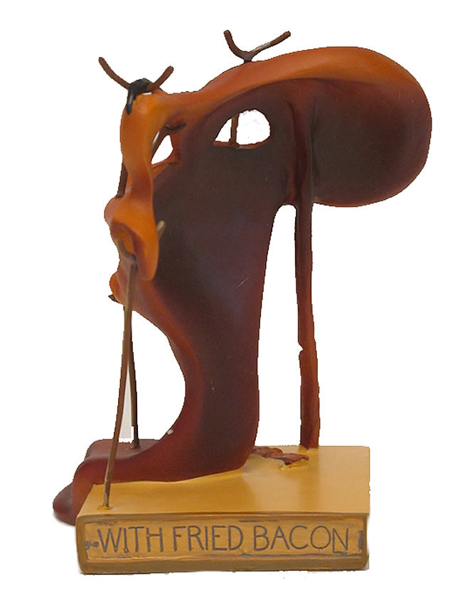 Salvador Dali Soft Self Portrait With Grilled Bacon Figure Sculpture ...