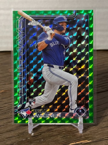 2025 Topps Chrome WILL WAGNER Blue Jays Green Geometric Refractor RC ...