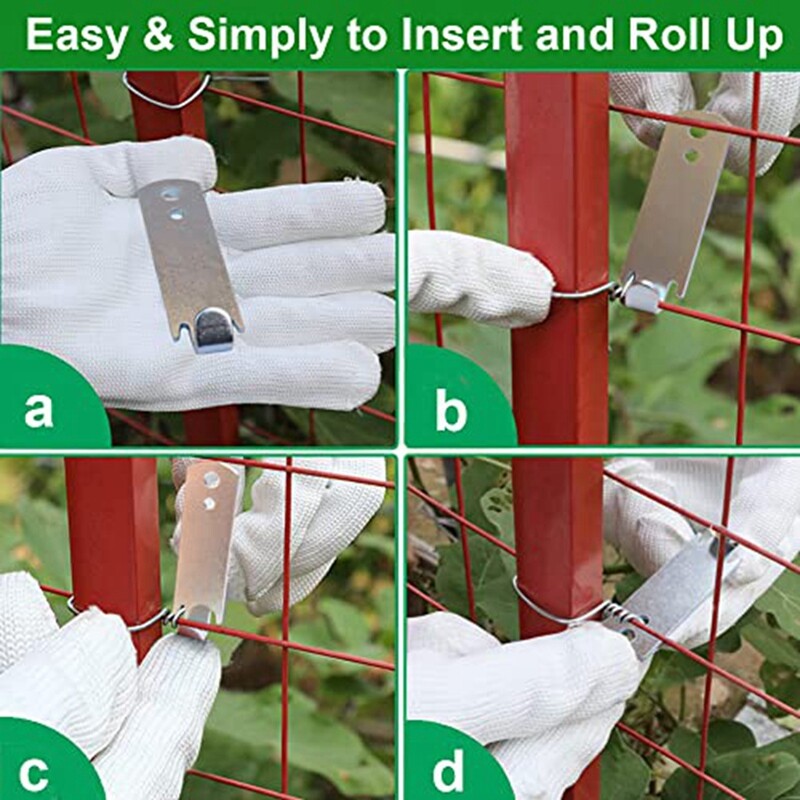 2 Pcs Fence Wire Twister & 10 Pcs T Post Clips, Save Time Barb Wire ...