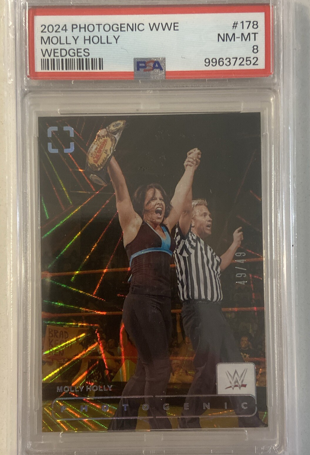 2024 PHOTOGENIC WWE #178 MOLLY HOLLY /49 WEDGES POP 1 PSA 8 | eBay