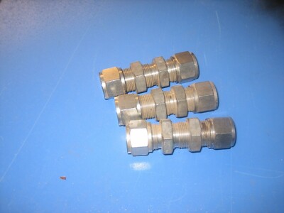 GYROLOK STAINLESS TUBING BULKHEAD COMPRESSION FITTING 1/2" tube ...