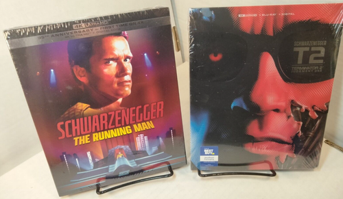 The Running Man 35th Anniversary + Terminator 2 Steelbooks-NEW-Box ...