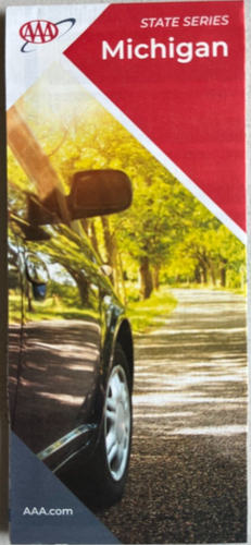 New AAA MICHIGAN STATE ROAD MAP Highway MI Detroit/Lansing/Toledo ...