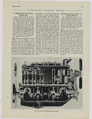 1928 Hupmobile, Hupp Motor Co. Article & Pic: Cross Section of 1927 Six ...