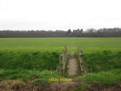 Photo 6x4 Footbridge on the path towards Gateforth Wood c2017 | eBay