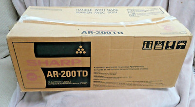 SHARP AR-200TD Black Toner Cartridge & Developer Genuine OEM Original ...
