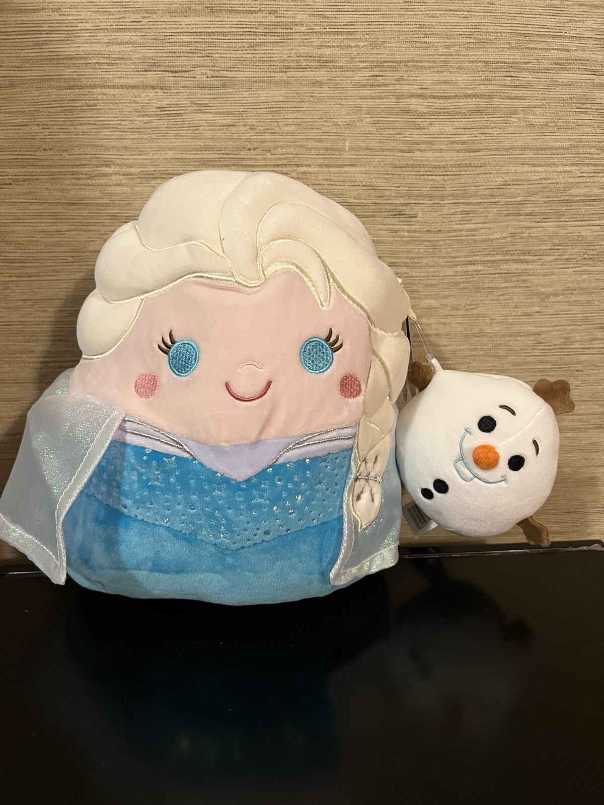 NWT SQUISHMALLOW 10" Elsa and 4" Olaf Frozen Colorful Soft Plush Pair ...