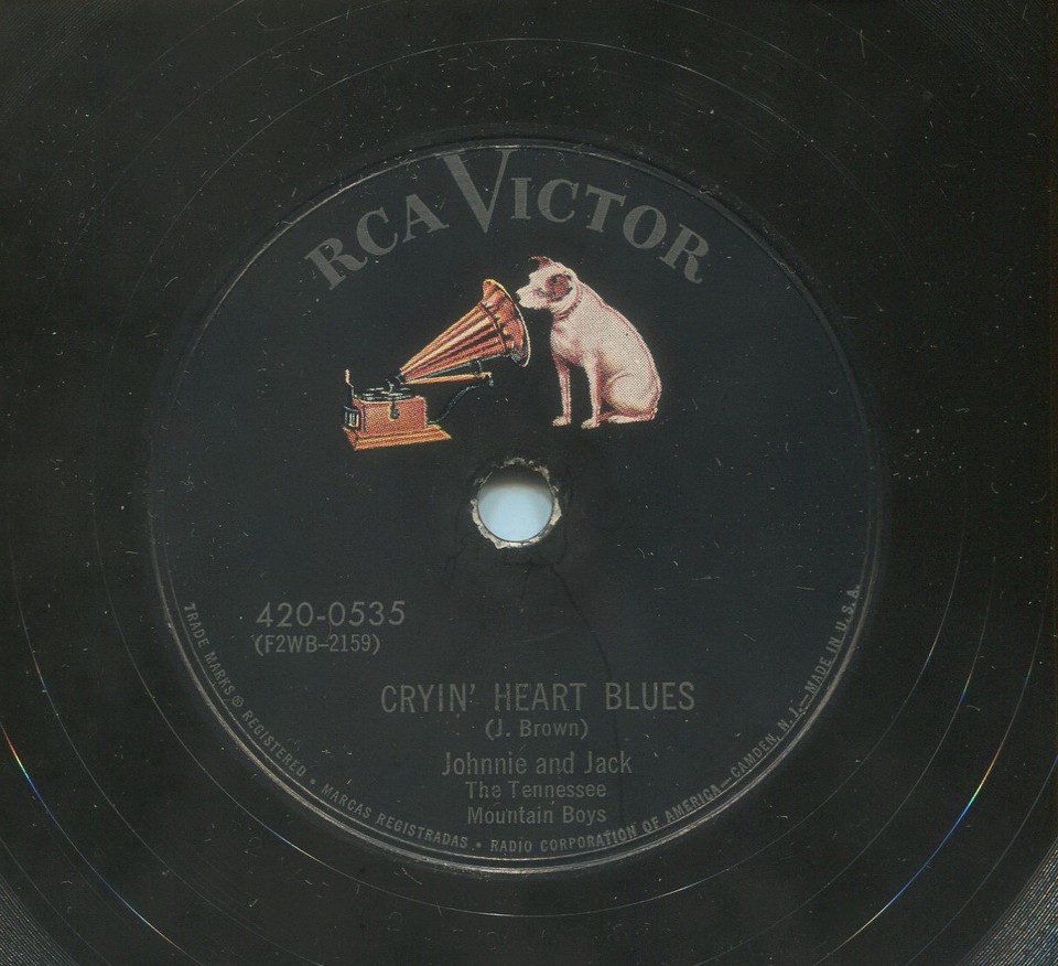 JOHNNY & JACK (Poison Love / Cryin' Heart Blues) CLASSIC COUNTRY 78 RPM ...