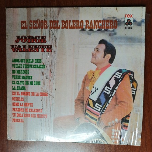 Jorge Valente ‎– El Señor Del Bolero Ranchero Vinyl LP Rex Mexico | eBay