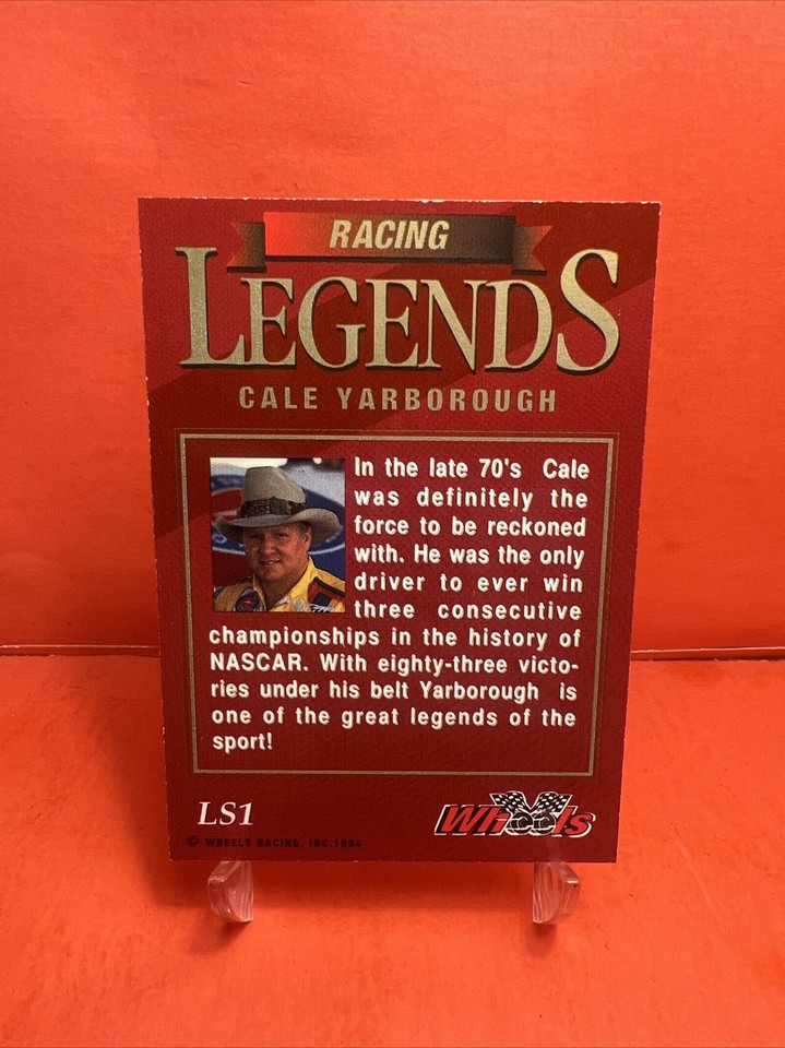 1994 Wheels High Gear Racing Legends Cale Yarborough #LS1 NM | eBay