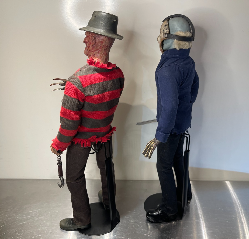 1:6 Custom Freddy Krueger vs Jason Voorhees 2 Figure Lot, Elm Street ...