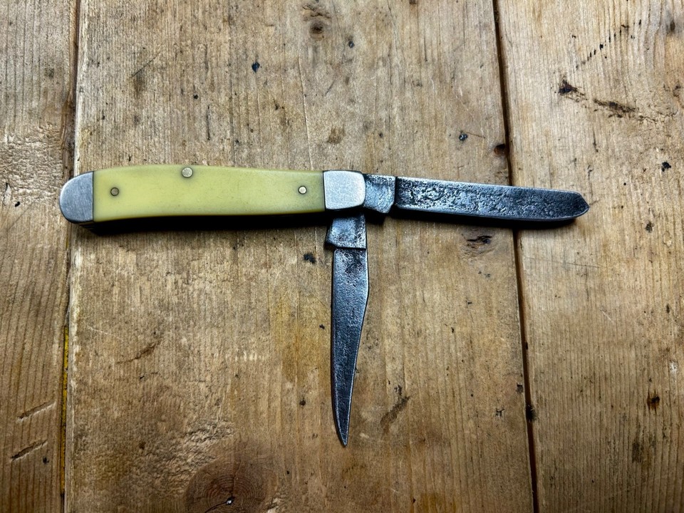 Case XX Pocket Knife -Mini Trapper CV Yellow Delrin USA | eBay