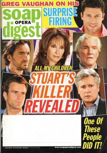 SOAP OPERA DIGEST October 27 2009 Susan Lucci David Canary All My ...