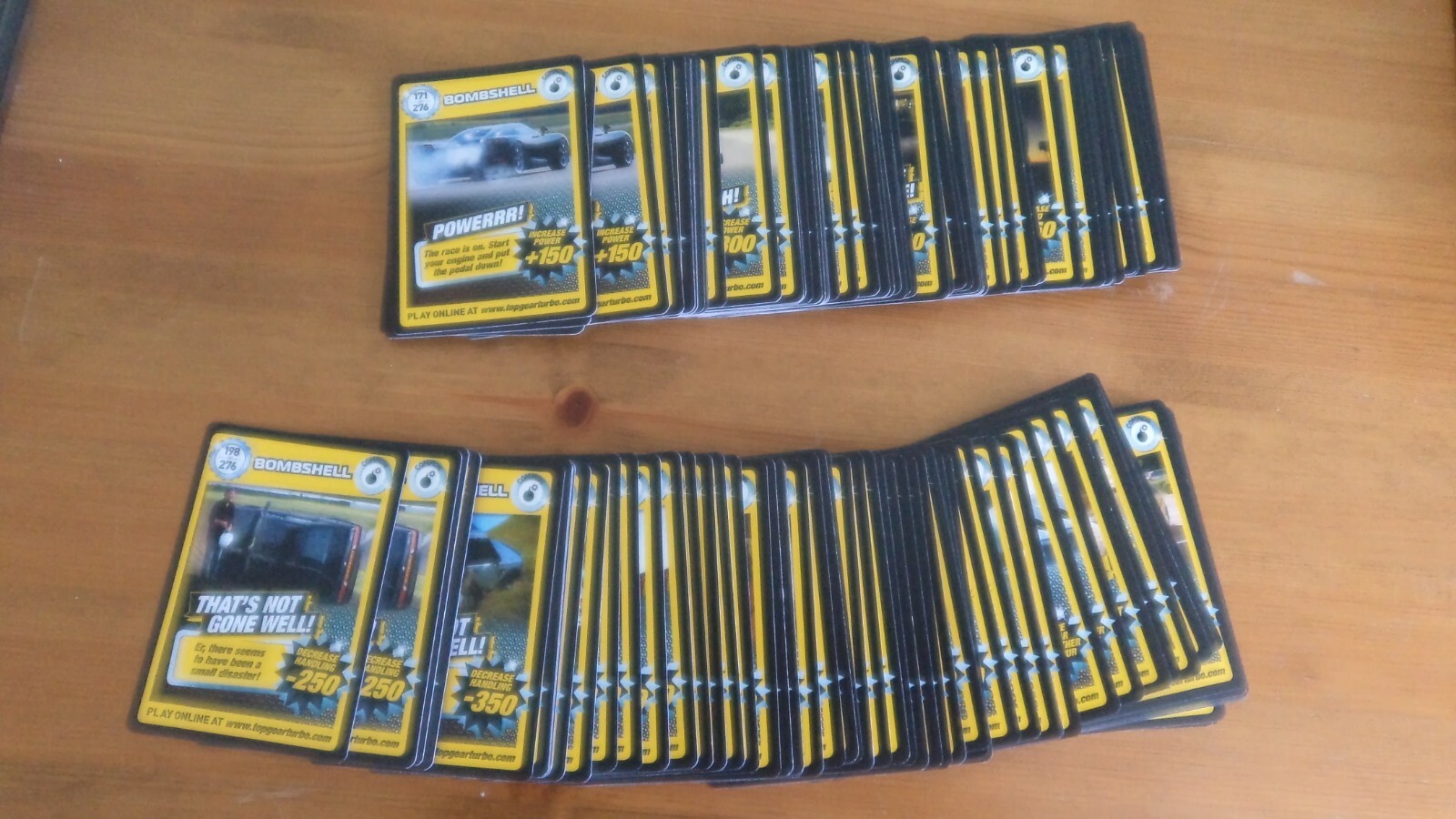 Top gear turbo challenge cards 171 - 220 of 276 (yellow set). | eBay UK