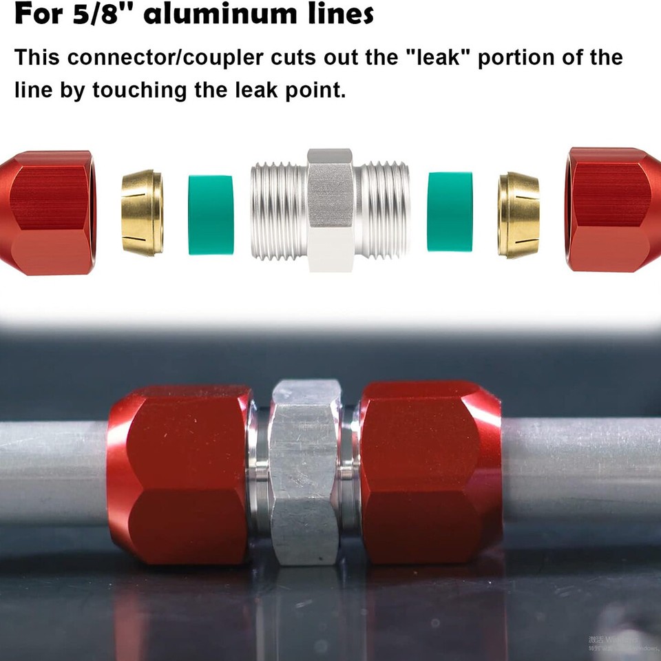 800-640 A/C Air Condition Line Splice Connector Coupler For 5/8 ...