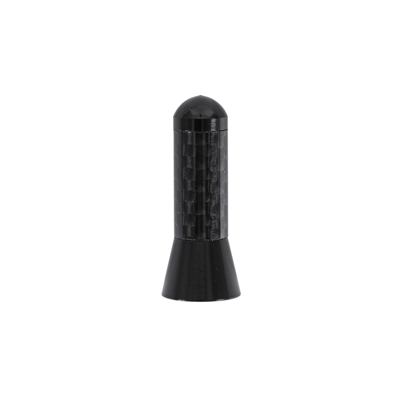 Black Carbon Short Stubby Car Aerial Bee Sting Mast Antenna Ariel Arial ...