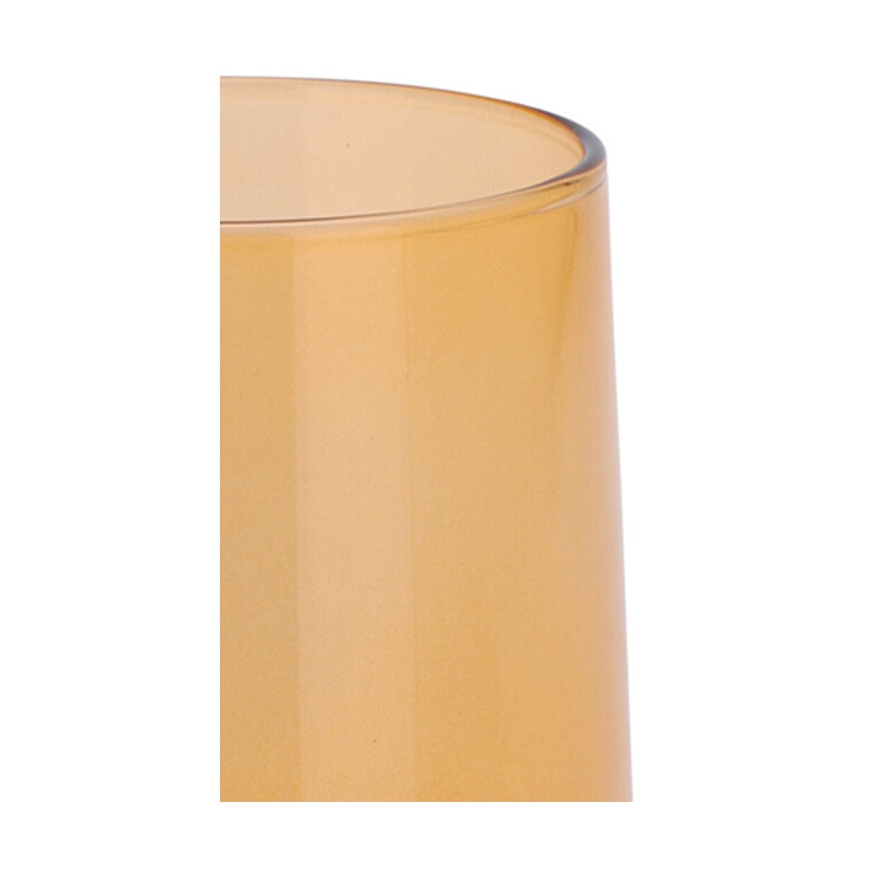 6er Set Glas 470 ml goldgelb 15 cm Wasserglas Trinkglas Saftglas Modern ...