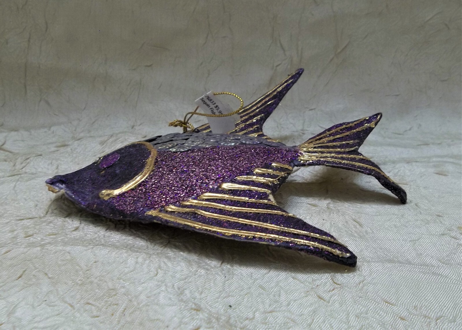 Tropical Fish Large 7" Sequin Christmas Holiday Ornament | eBay