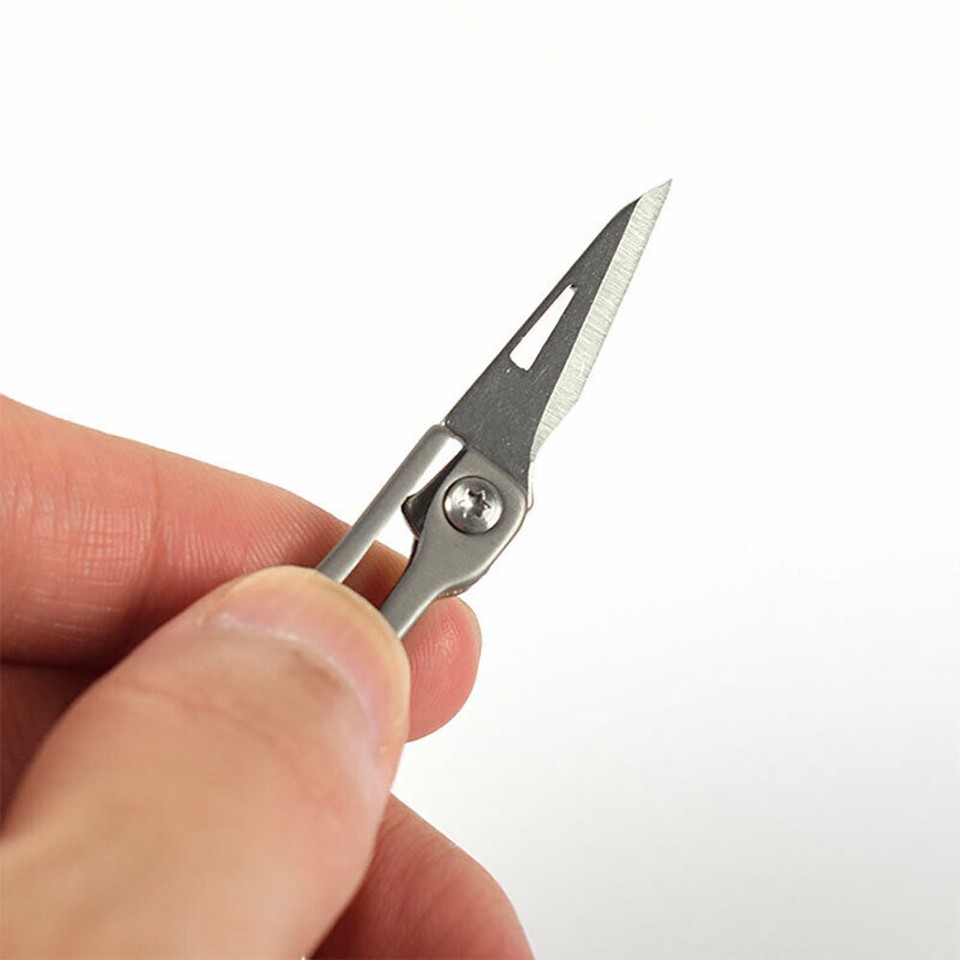 Folding Utility Knife Stainless Titanium G10 Alloy Blade Pocket Cutter ...