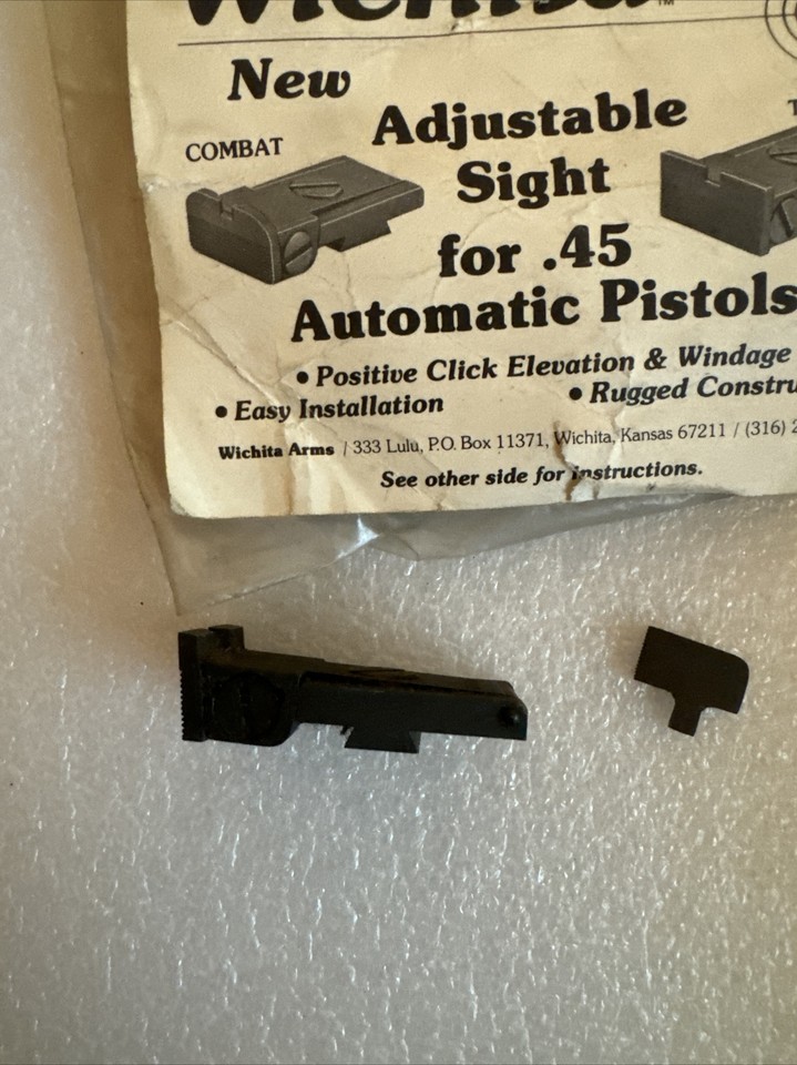 Wichita Adjustable Sight Set 1911 | eBay