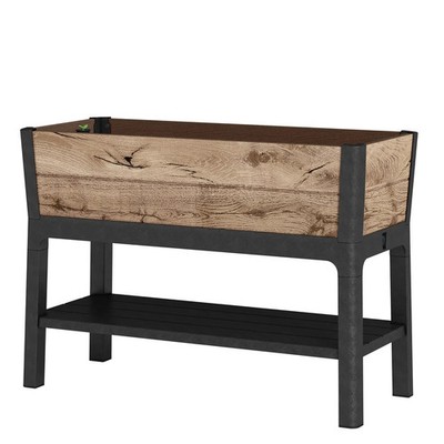 Keter Darwin 29 Gallon Raised Garden Bed, Self Watering Planter Box ...