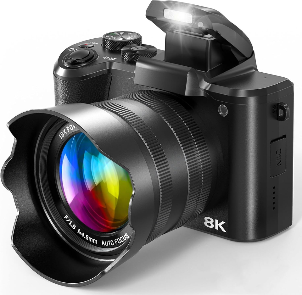 8K Digital Cameras for Photography, 88MP Wifi Vlogging Camera for ...