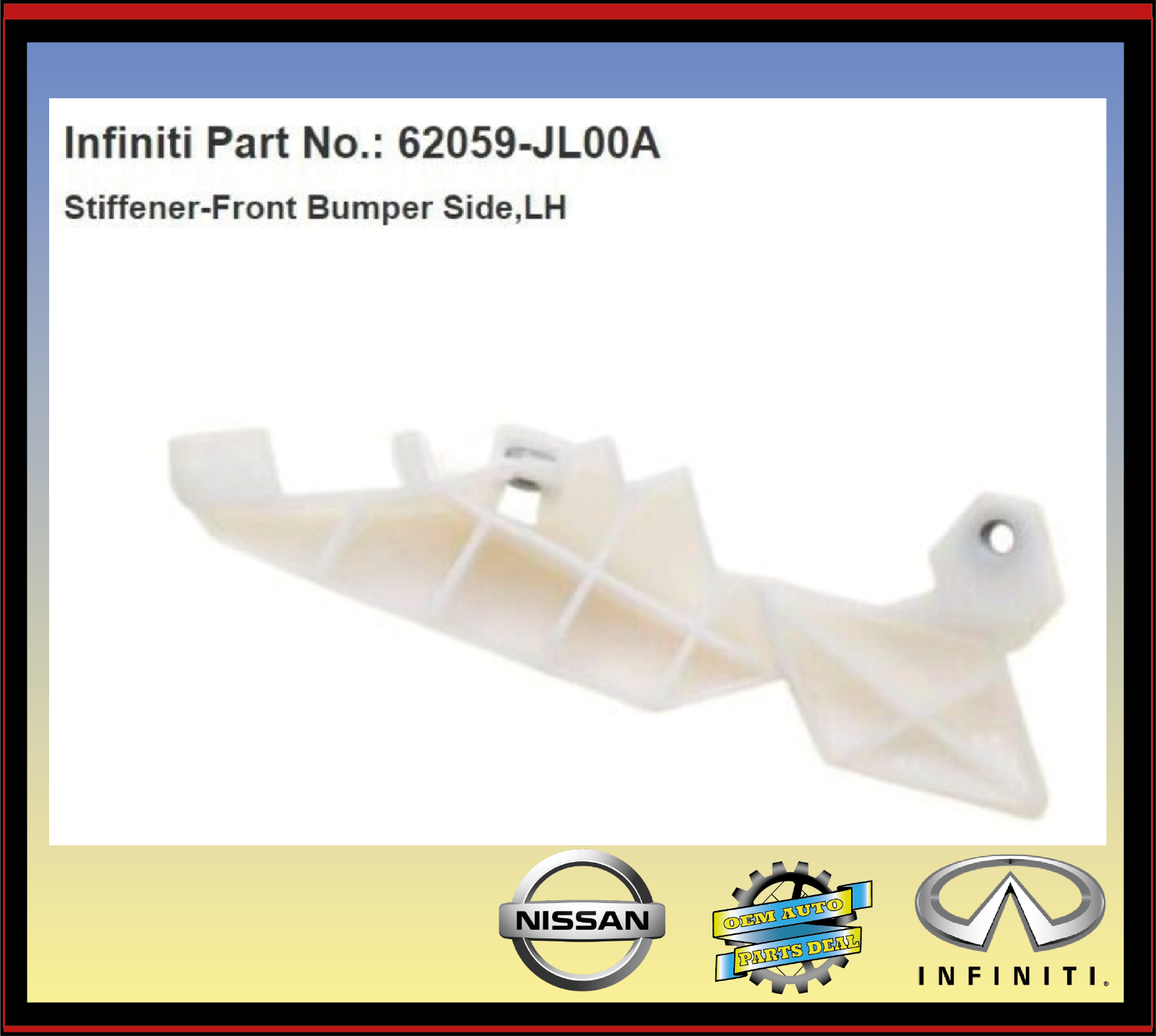 Infiniti 62059JL00A Genuine OEM Factory Original Stiffener for sale ...