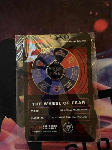 Kurzgesagt In a Nutshell Wheel of Fear Pin Limited Edition NEW - JUST ...