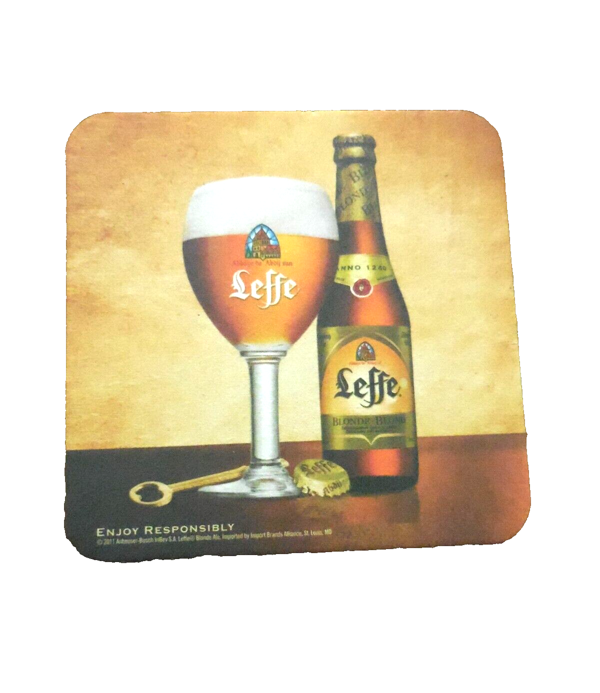 Leffe vintage Beer Coaster, dated 2011 | eBay