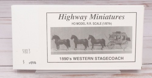 Jordan Products Highway Miniatures 360-234 1890s Western Stagecoach Kit ...