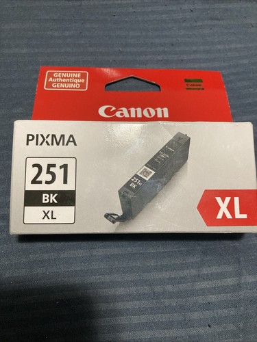 Genuine Canon Pixma CLI-251XL BK Black Ink Cartridge 6448B001[AA] NIB ...