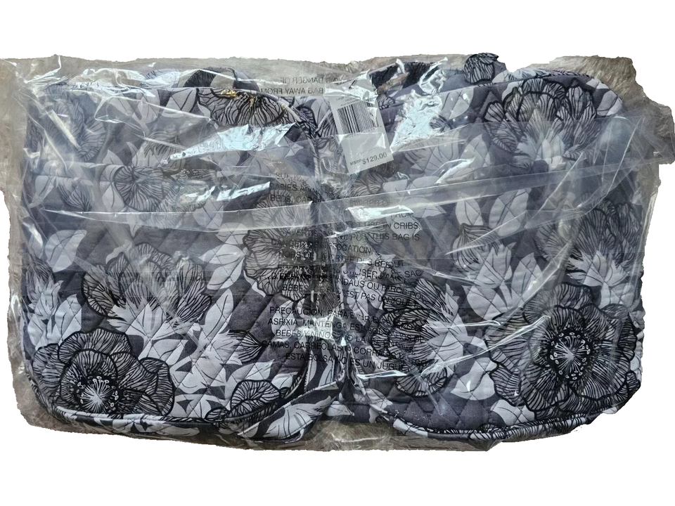 Moon Shadow Meadow Vera Bradley Large Travel Duffel NWT Cotton 22 x 11 ...