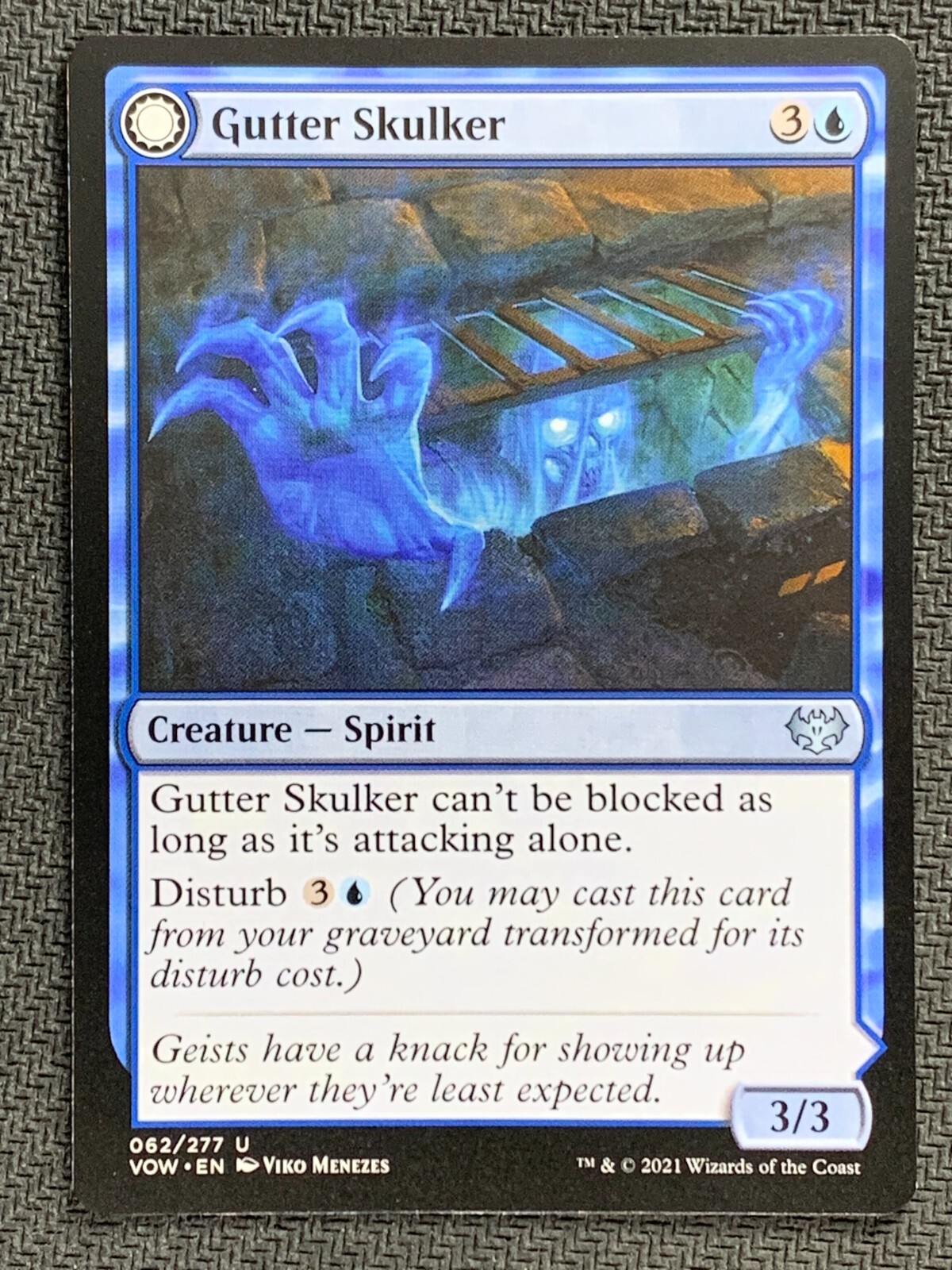 Gutter Skulker 062/277 Uncommon Innistrad Magic Card MTG 2021 NonFoil ...