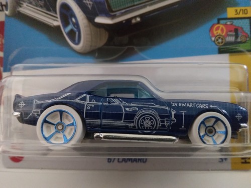 HOT WHEELS 2024-084 HW ART CARS '67 CAMARO 3/10 BLUE MC/5 | eBay