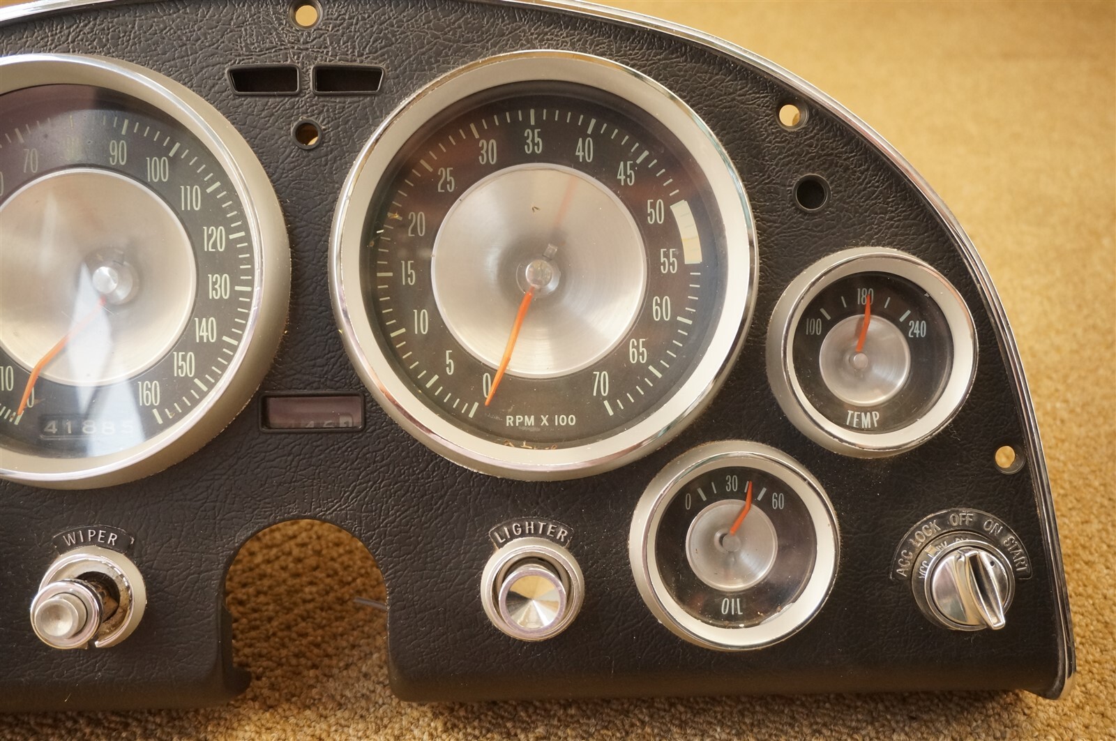 OEM 63 Only Corvette Speedometer 5300 Redline Tachometer Dash Gauge ...